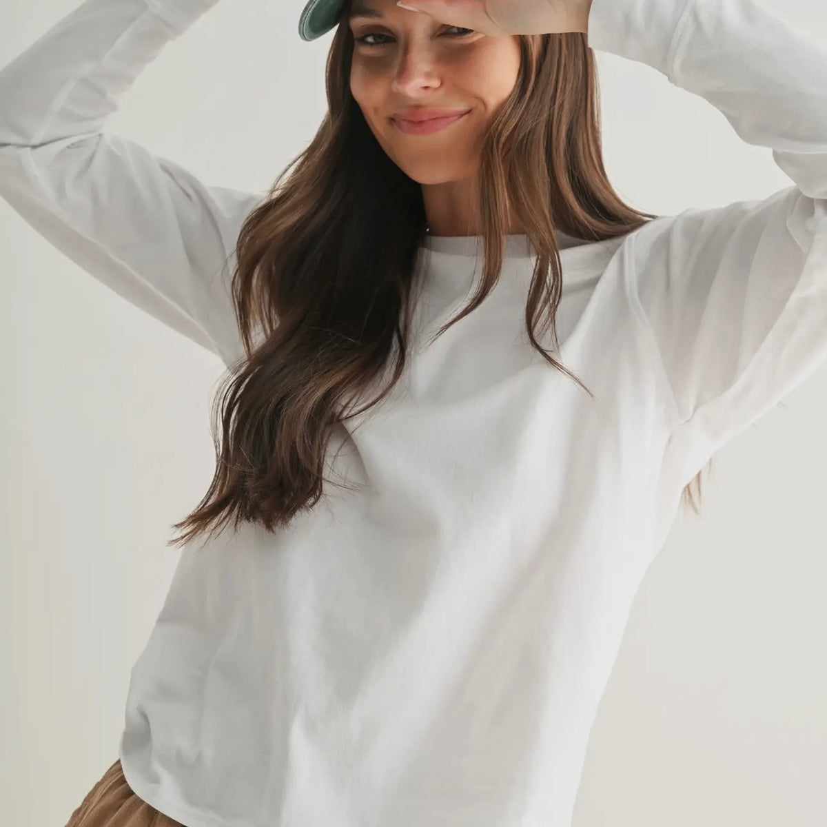 Stonewash Pima Cotton Boxy Long Sleeve - Buttery Soft Tee – Bead Bloom