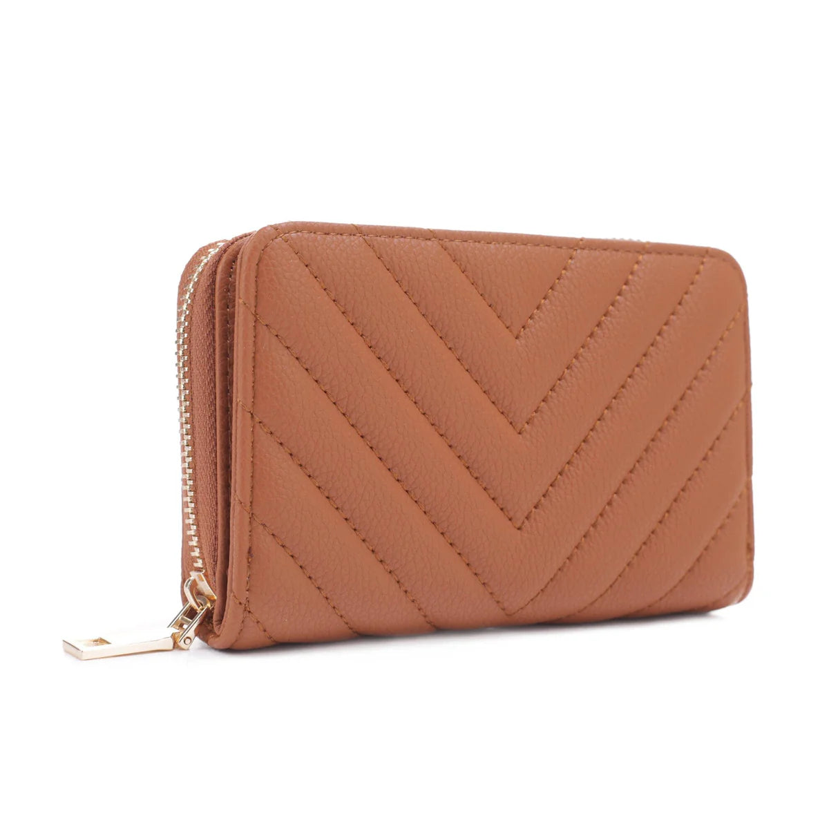 Nyla Chervon Quilted zip wallet* – Bead Bloom