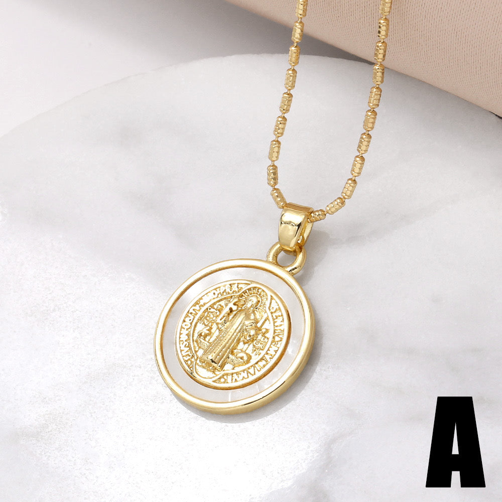 Sacred Grace Medallion Necklace – Bead Bloom